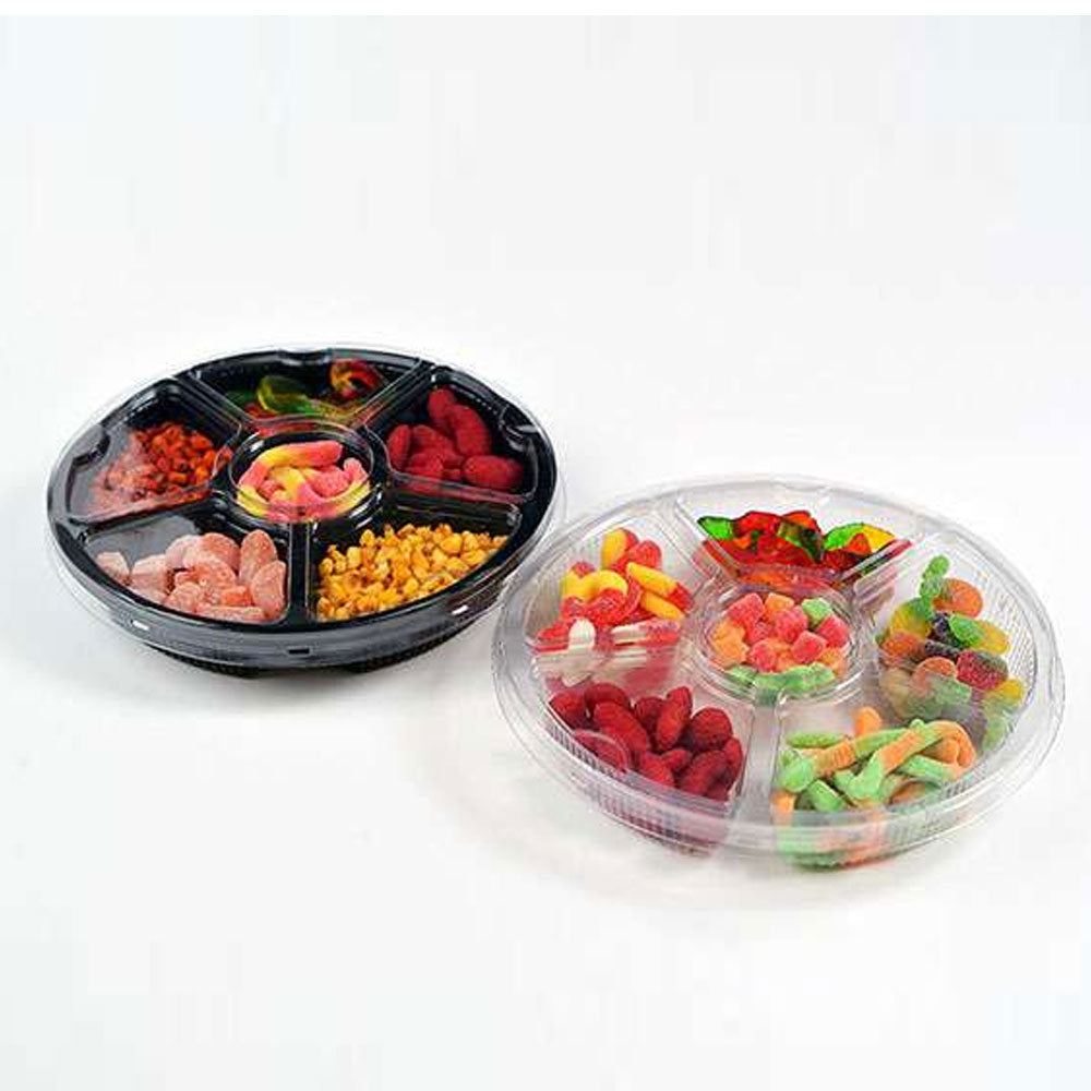 Botanero redondo mediano con 5 divisiones - G 550 - Paquete 25 pzas ...